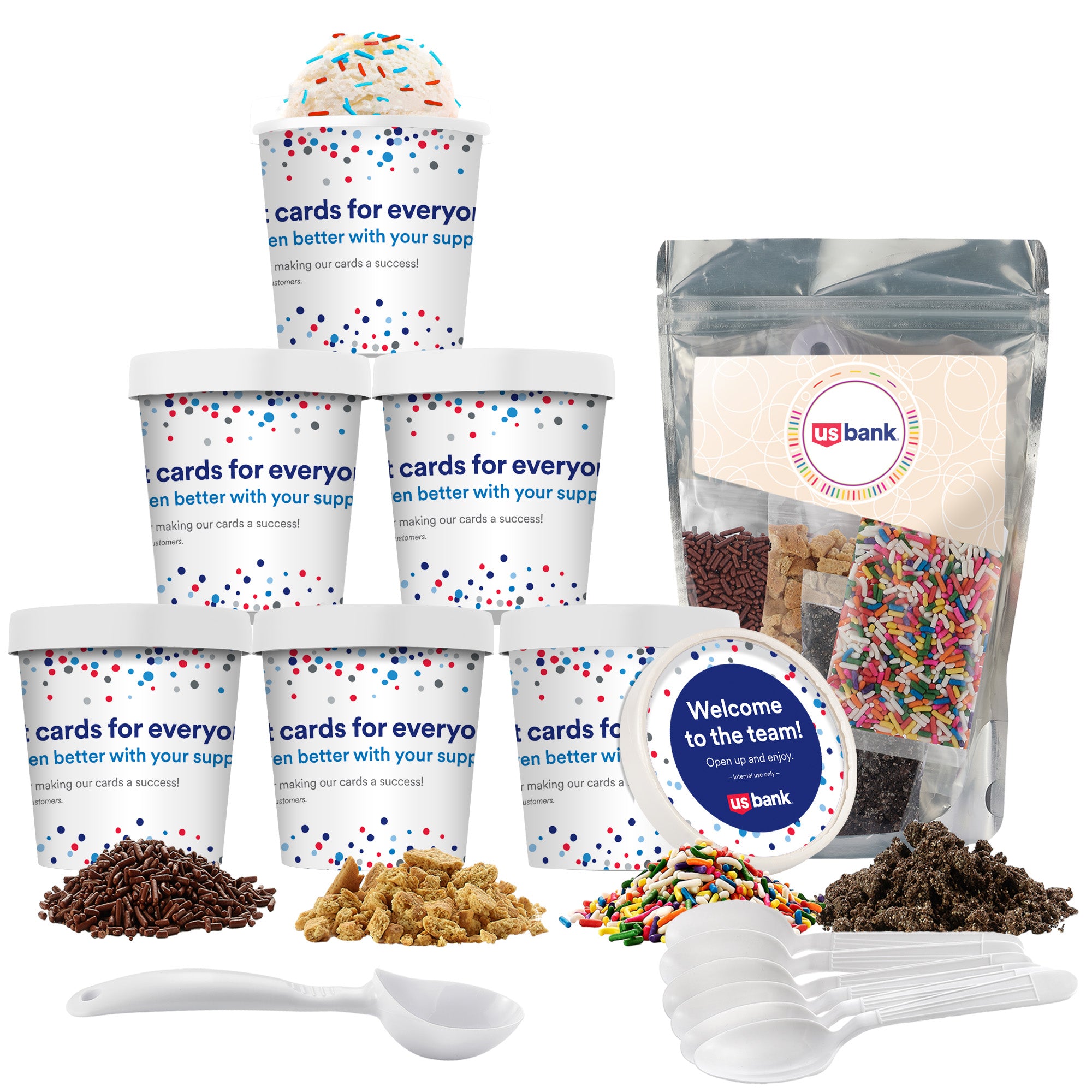 Corporate Color Creations with Ice Cream Topping Kit - Ice Cream Bundl ...